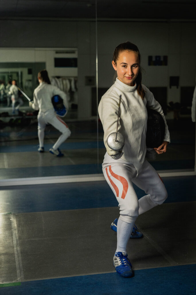 Die erfolgreiche Fechterin Beatrice Kudlacek trainiert Balmung Fechter ...